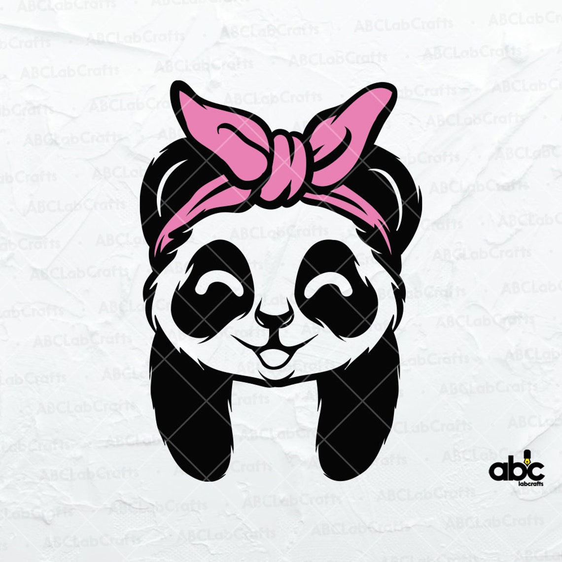 Cute Panda with Bandana Svg File Baby Panda Png Animal Svg | Etsy