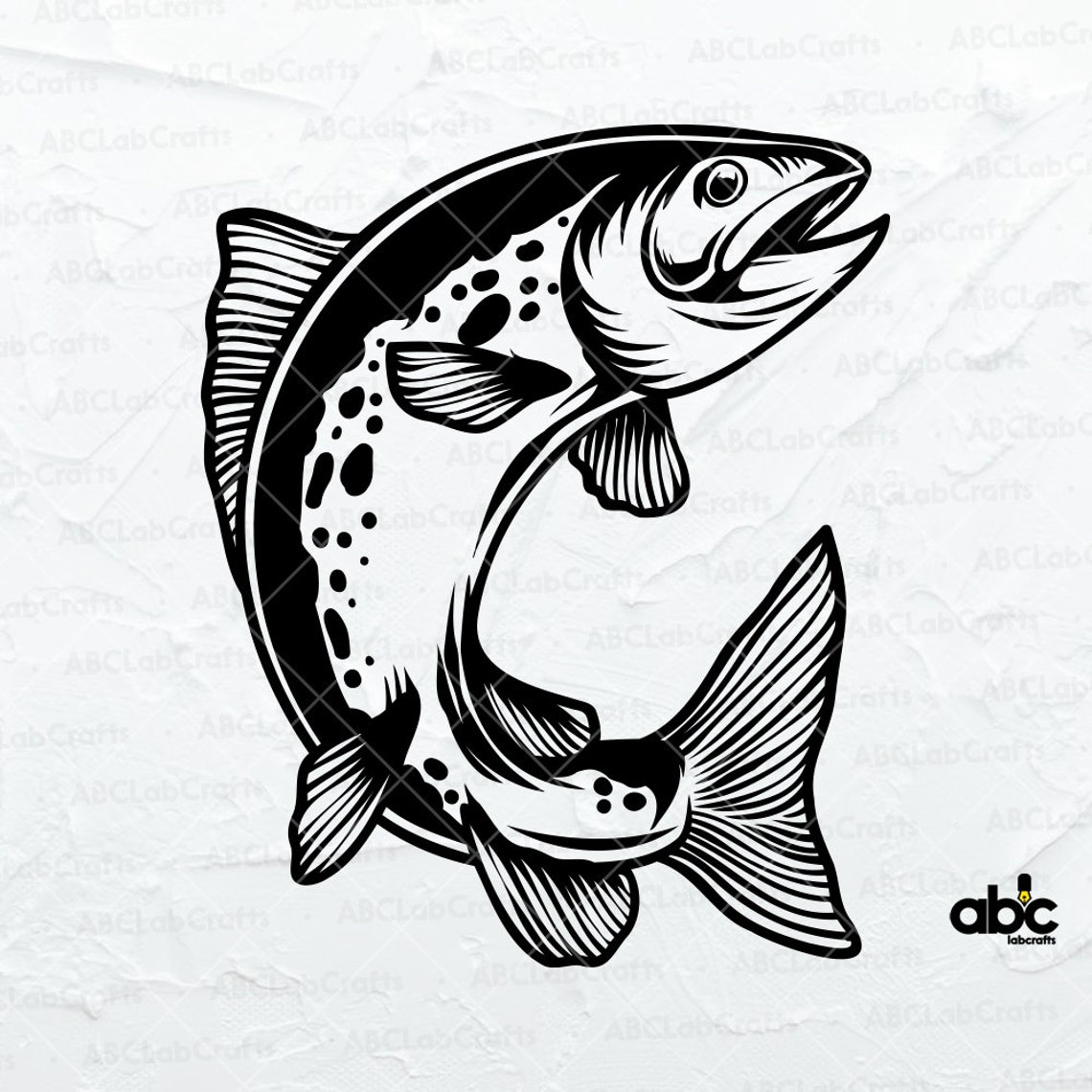 Trout Fish Svg File Trout Fish Png Fishing Svg Lake - Etsy