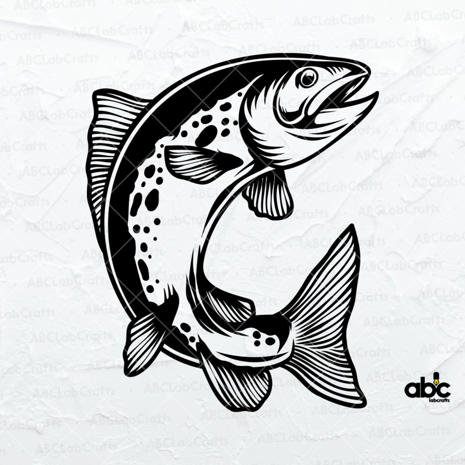 Trout Fish Svg File Trout Fish Png Fishing Svg Lake Fishing Svg River ...