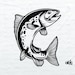 Trout Fish Svg File | Trout Fish Png | Fishing Svg | Lake Fishing Svg ...