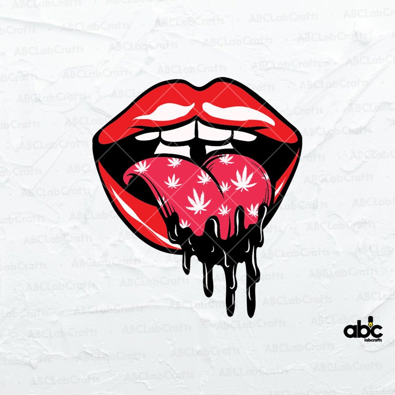Sexy Dripping Lips Smoking Joint Svg File | Cannabis Svg | 420 Svg ...