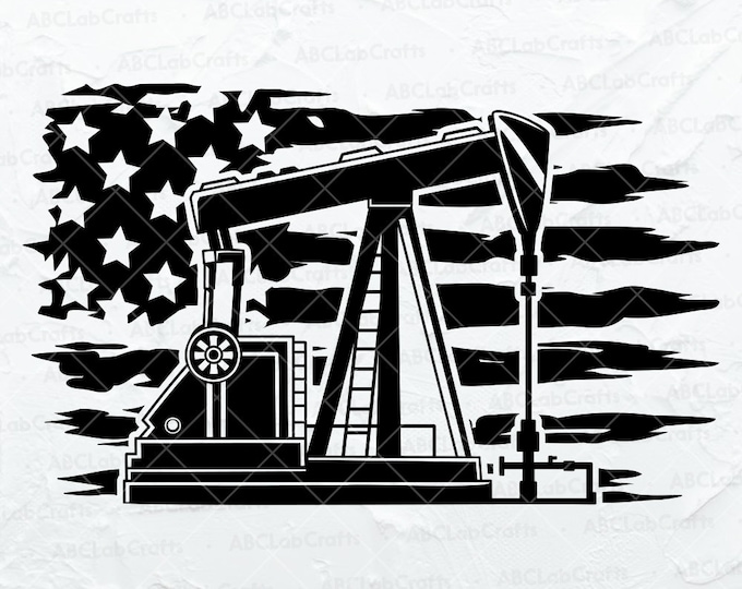 US Oil Rig Svg 2, US Oil Rig Png, Oil Rig Clipart, Oil Rig Cutfile ...