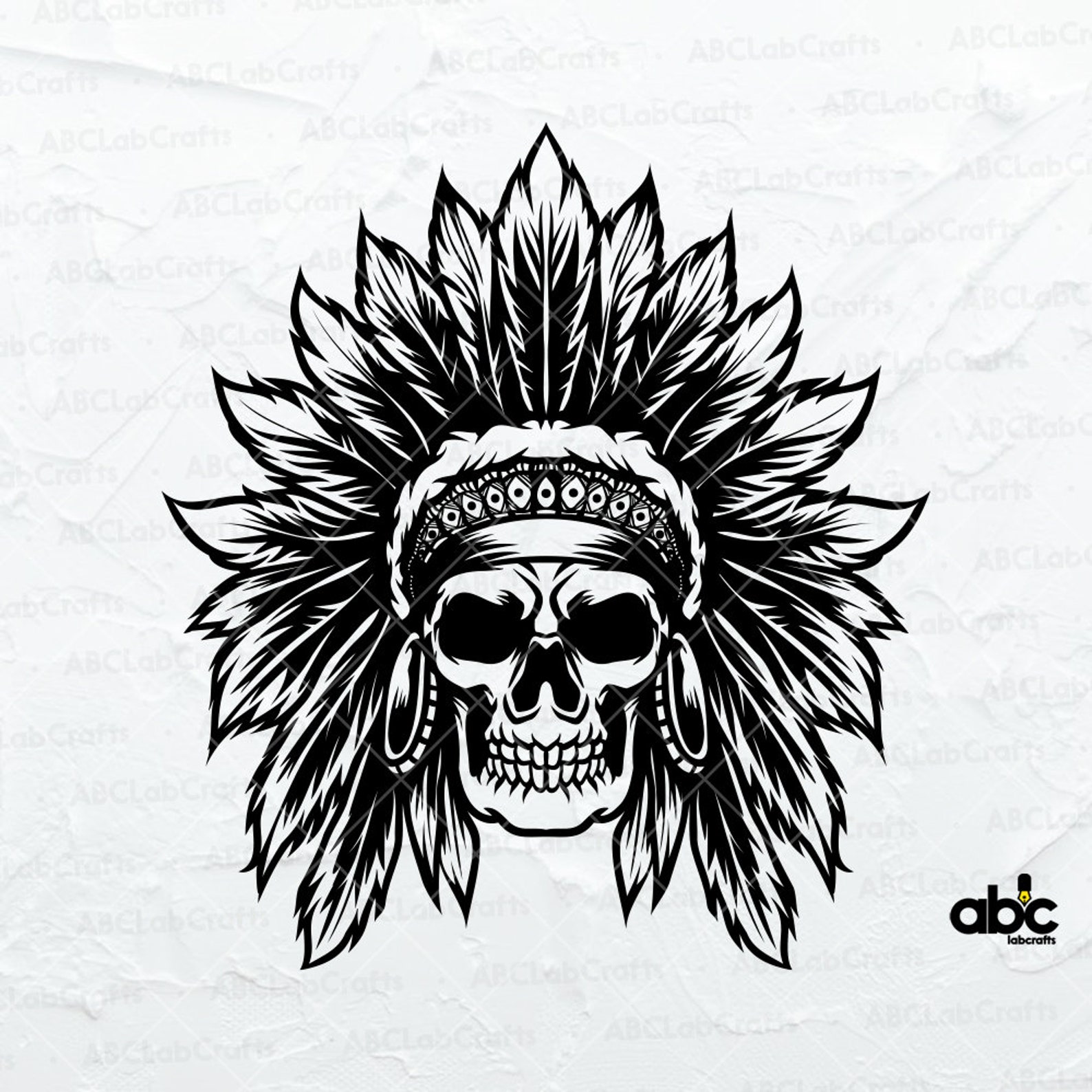 Indian Skull Native American Svg File Boho Decor Teepee - Etsy