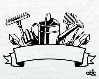 Garden Tools Svg Gardening Tools Svg Gardener Svg Farm Tools Svg ...
