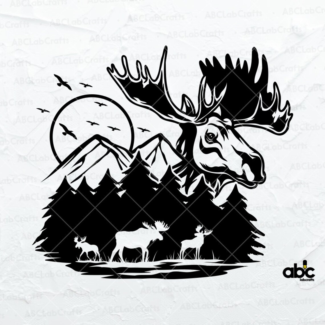 Moose Svg File Moose Shirt Design Moose Clipart Moose | Etsy Canada