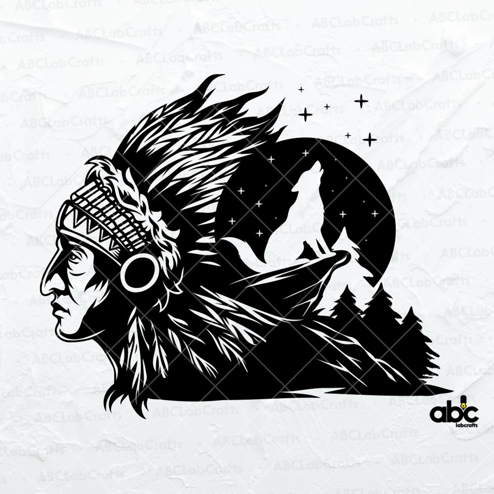 American Indian Svg File Indian Headdress Svg Native - Etsy