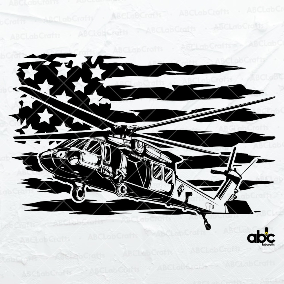 US Black Hawk Helicopter Svg File | Army Military Svg | Helicopter Svg ...