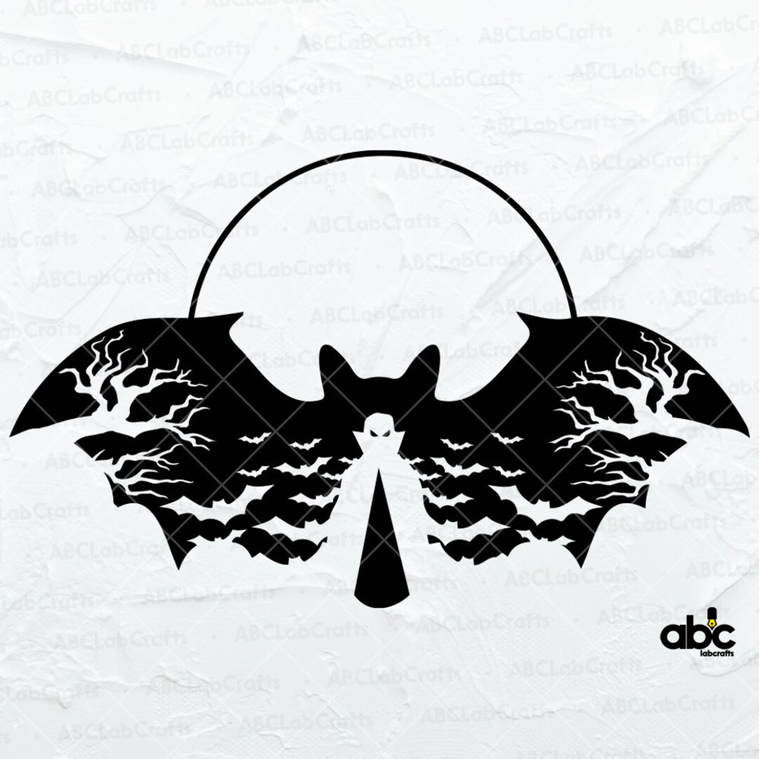 Bat Vampire Svg File | Spooky Svg | Vampire Svg | Halloween Svg | Bat ...