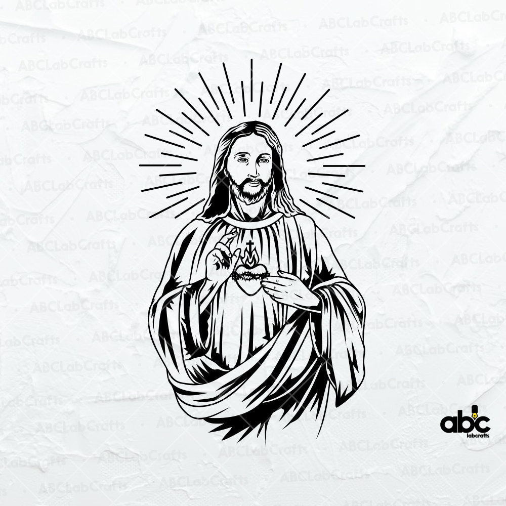 Lds Jesus Clipart Black And White Hearts