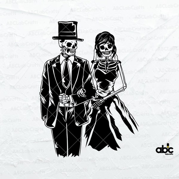 Skeleton Bride Groom - Etsy