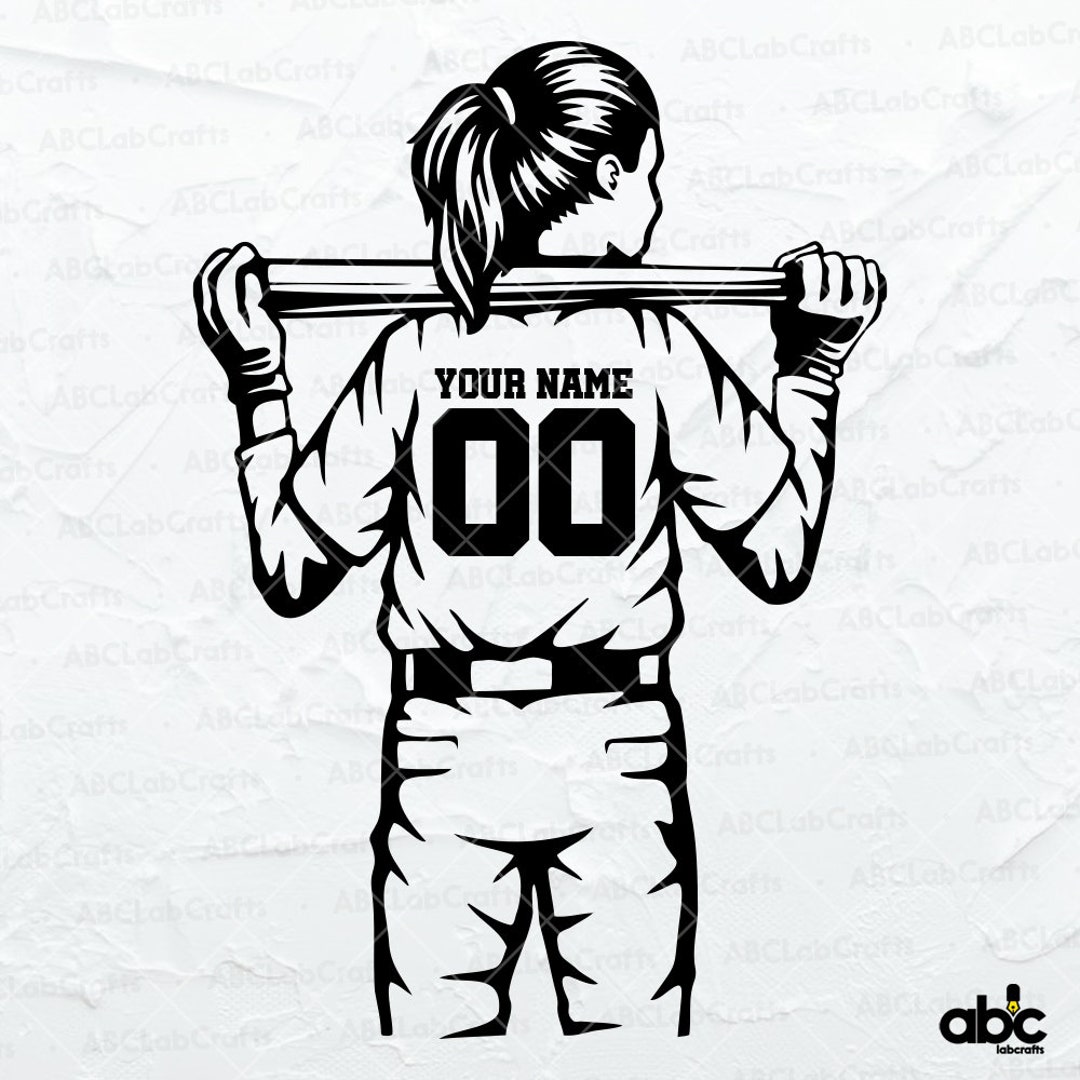 Personalized Name Svg File | Softball Player Svg | Softball Team Svg ...
