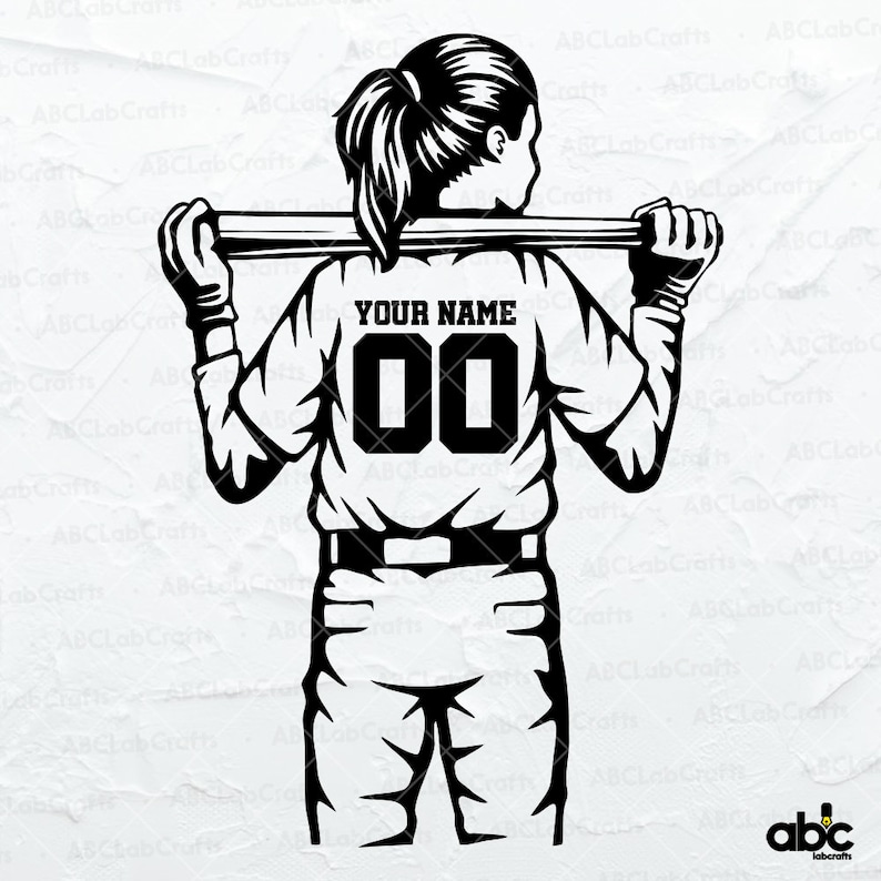 Personalized Name Svg File Softball Player Svg Softball Team Svg ...