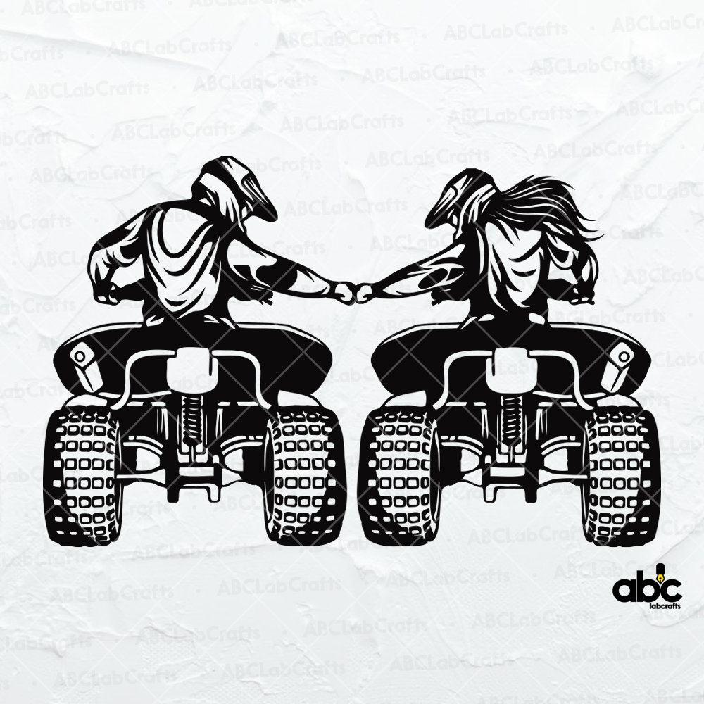 Dou ATV Svg File Atv Clipart Svg File Mud Riding Svg - Etsy