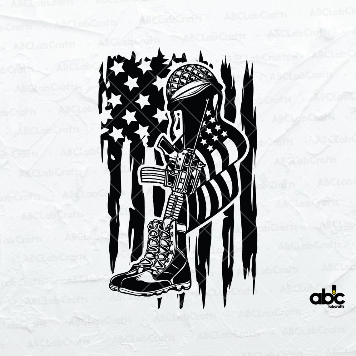 US Fallen Soldier Tribute Svg File US Army War Hero Boots - Etsy