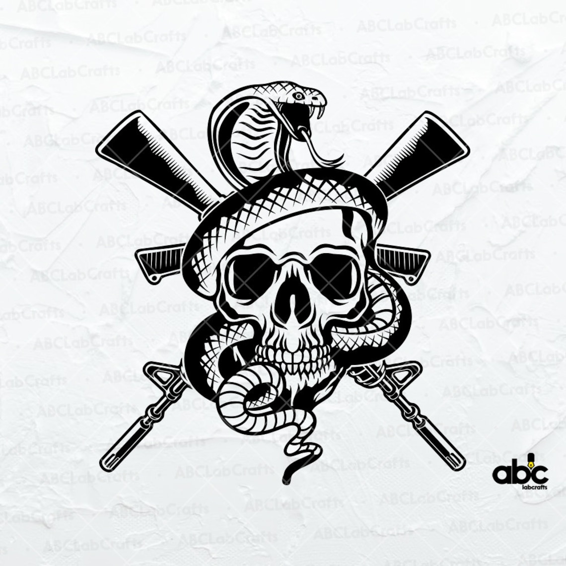 Tactical Skull and Snake Svg File Tactical Clipart Skull - Etsy