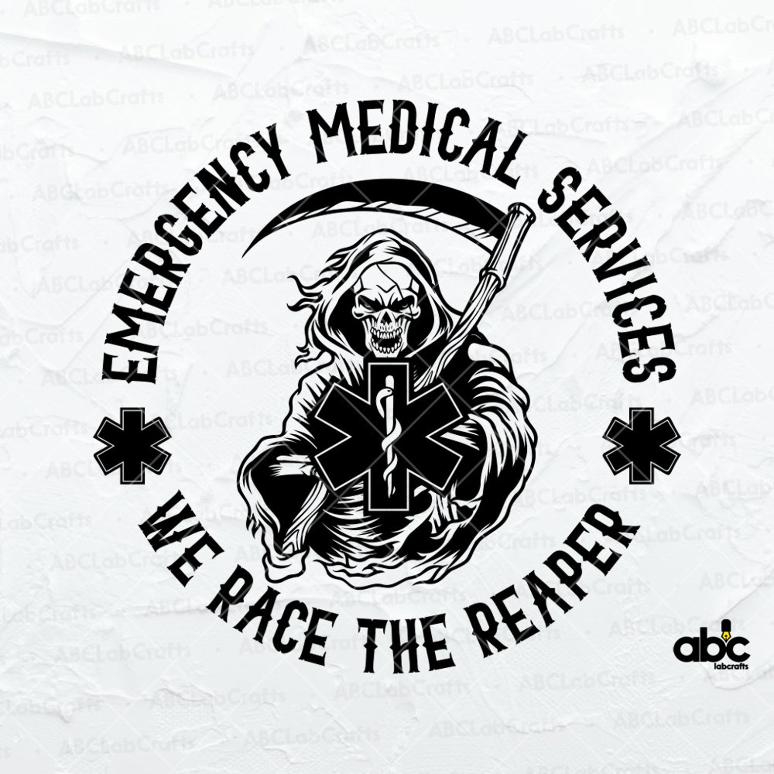 Grim Reaper Medical Svg File We Race the Reaper Svg Skull - Etsy Finland