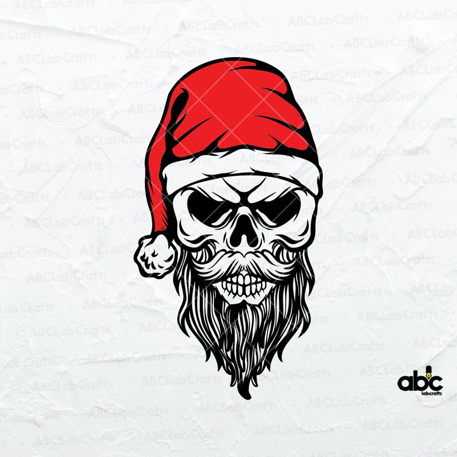 Skull Santa Svg File Skeleton Svg Christmas Svg Santa - Etsy