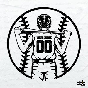 Personalized Name Svg | Softball Player Svg | Softball Team Svg ...