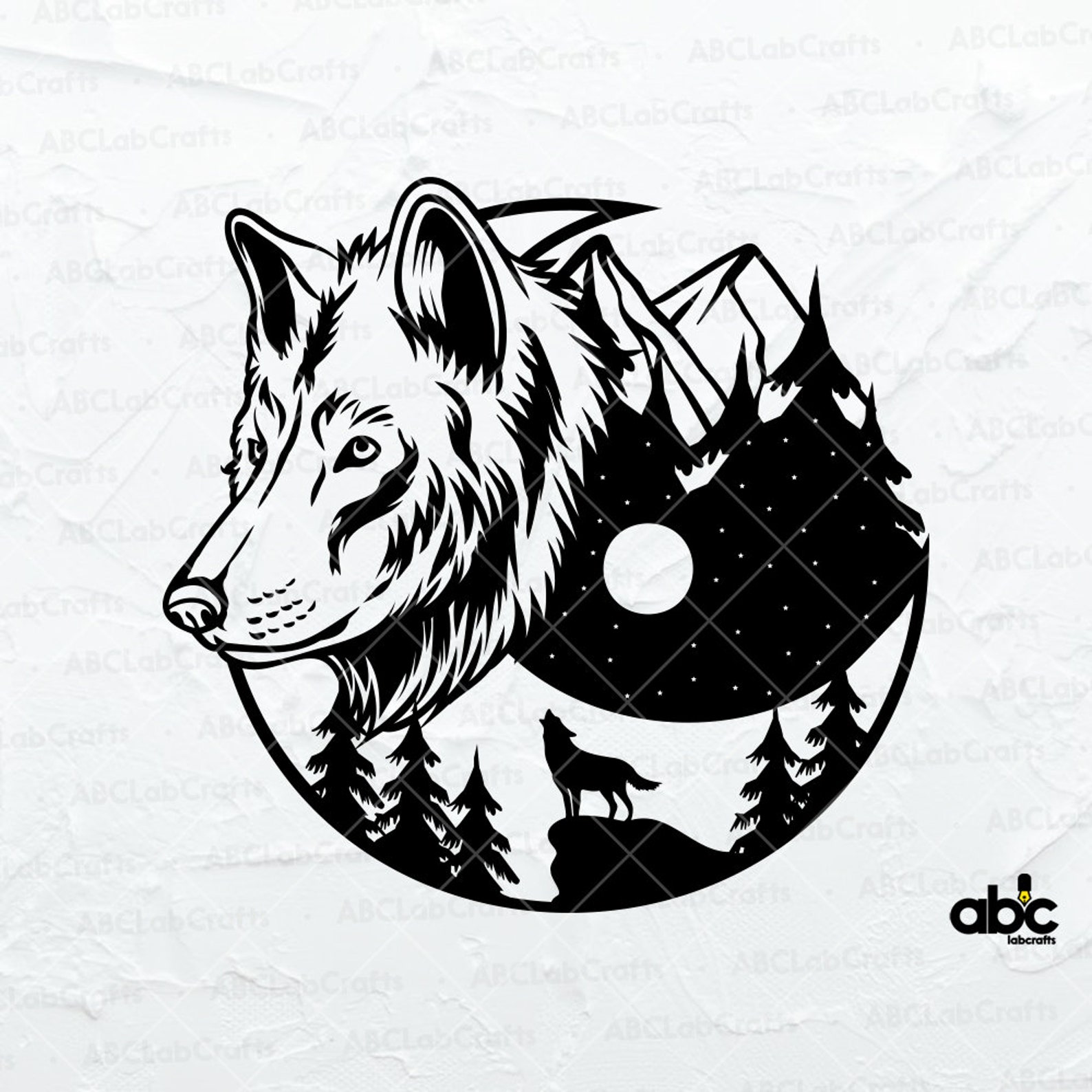 Wolf Svg File | Wild Wolf Svg | Wild Wolf Png | Wild Animal Svg | Wolf ...