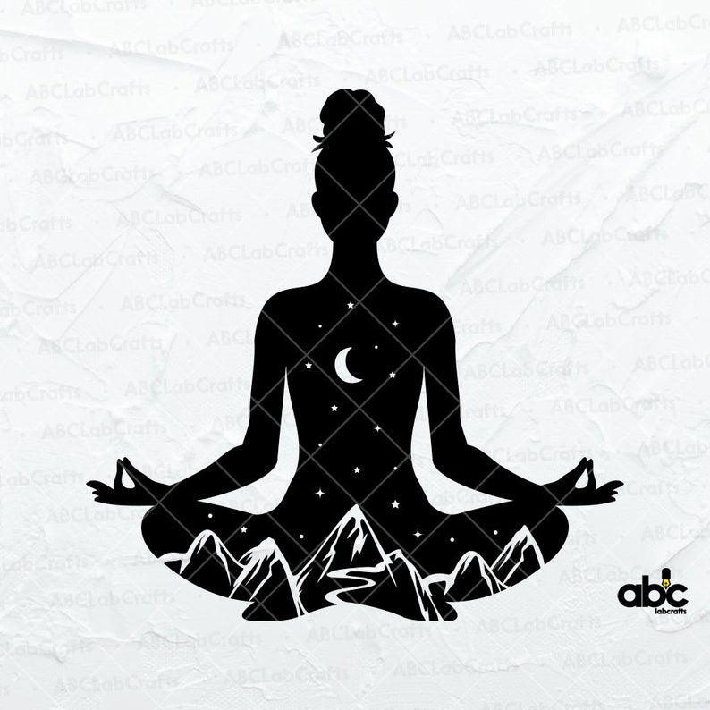Yoga Svg File | Meditation Svg | Yoga Pose Svg | Nature Svg | Women ...