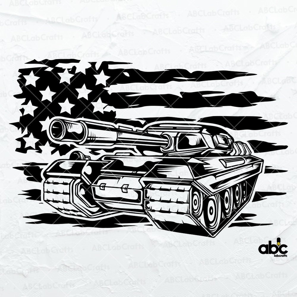 US Military Tank Svg File Tank Svg United States Tank Svg - Etsy Hong Kong