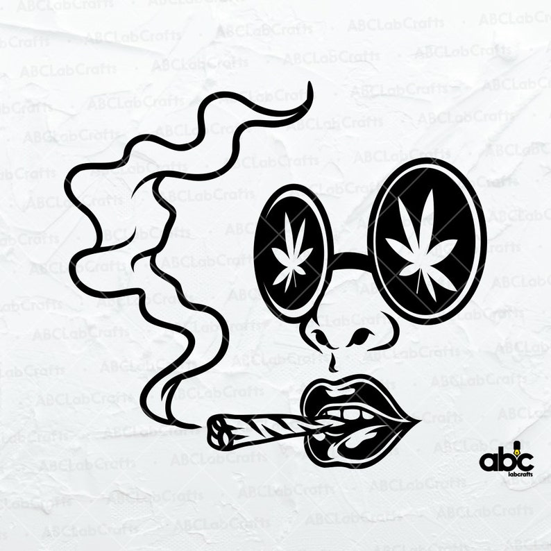 Lady Smoking Joint Svg File Smoking Svg Rasta Girl Svg - Etsy