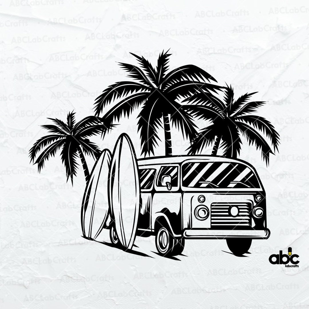 Summer Vibes Svg File | Island Life Svg | Surf Life Svg | Vintage Van ...