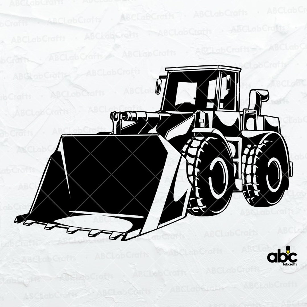 Bulldozer Svg File | Heavy Equipment Bulldozer | Construction Truck Svg ...