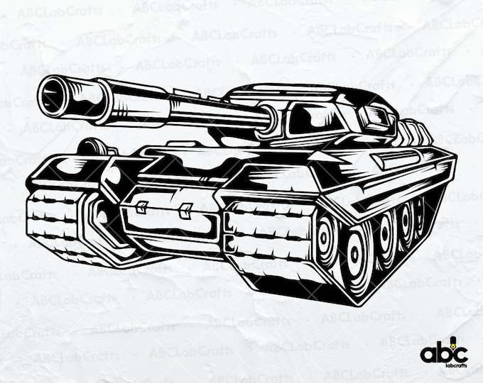 Military Tank SVG 02 United States Army Svg Marine War Vehicle Veteran ...