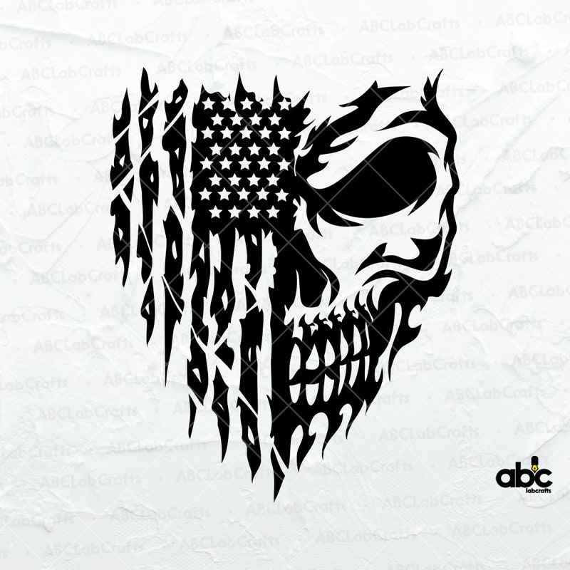 Skull and Flag Dxf File - Etsy