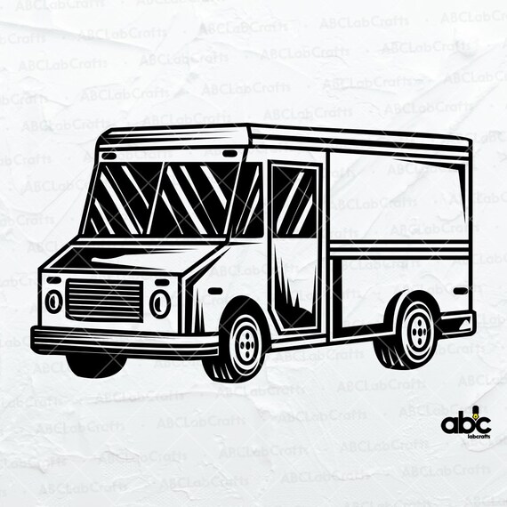 Delivery Van Svg File Delivery Truck Svg Mailman Svg - Etsy