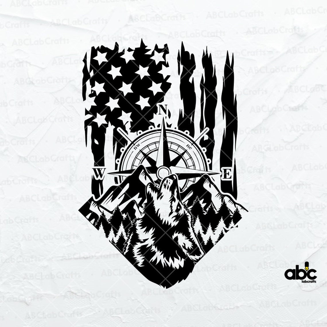 US Outdoor Wolf Svg File Howling Wolf Svg US Wild Animal - Etsy