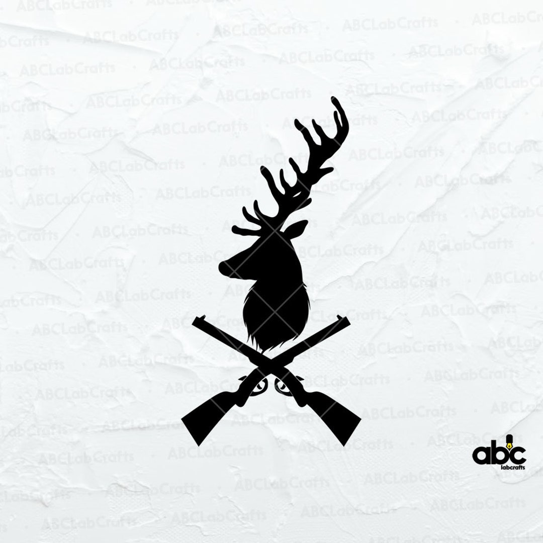 Hunting Deer Head Svg File | Deer Svg | Deer Head Svg | Hunting Rifles ...