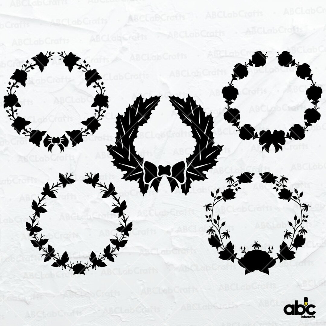Wreath Svg Bundle | Floral Wreath Png | Floral Svg | Flower Wreath Svg ...