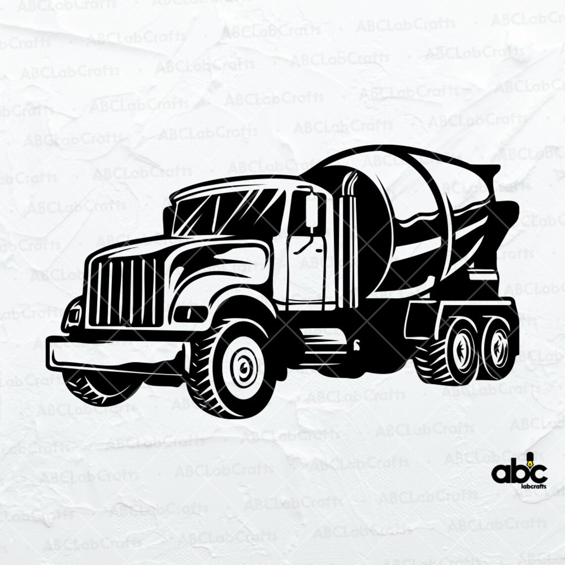 Concrete Mixer Truck Svg File | Construction Svg | Truck Driver Svg ...