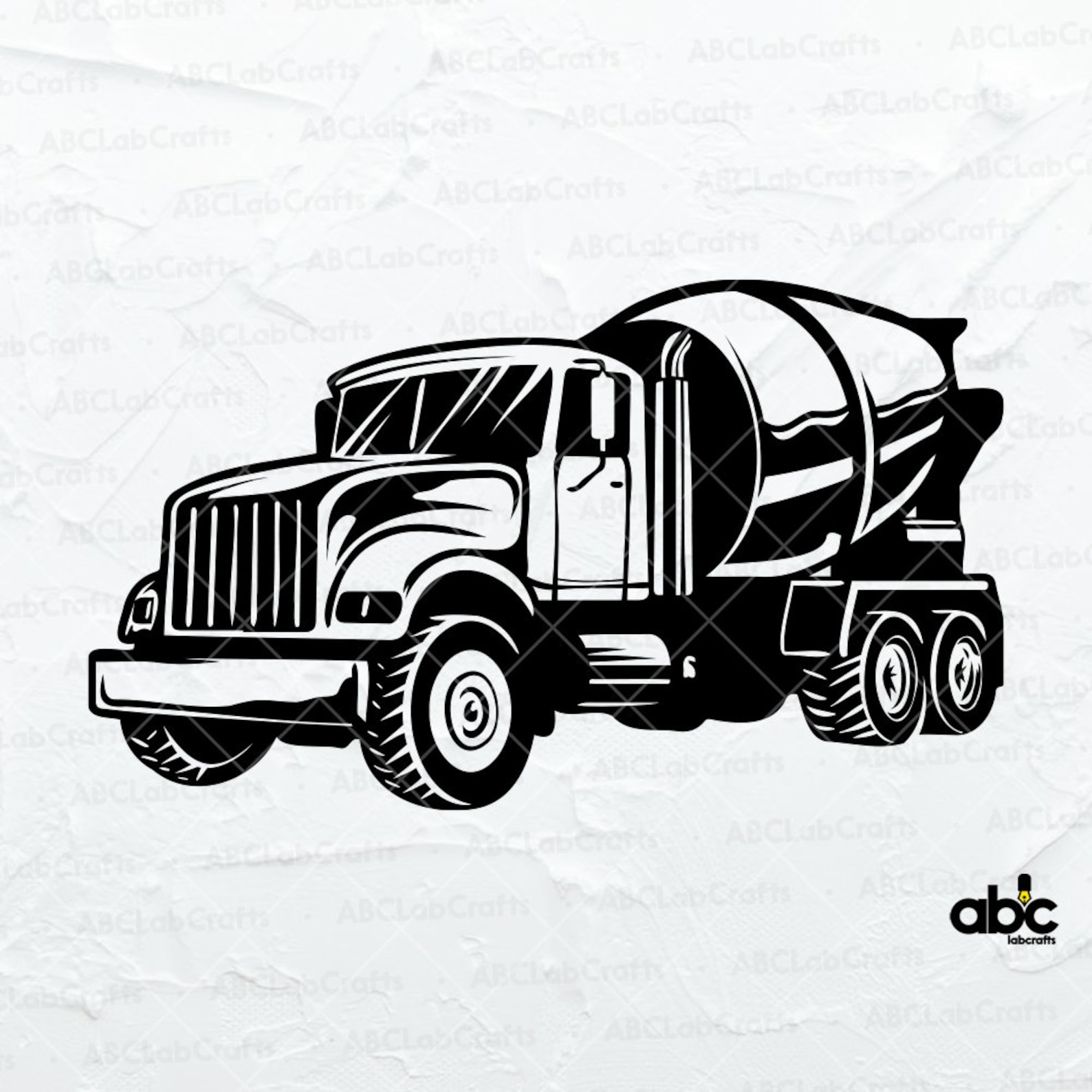 Concrete Mixer Truck Svg File Construction Svg Truck | Etsy