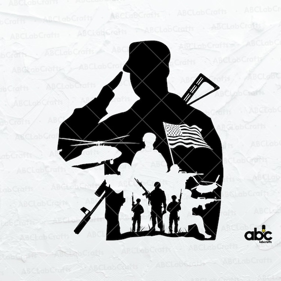 US Soldier Svg File Military Svg Veteran Soldier Svg US - Etsy
