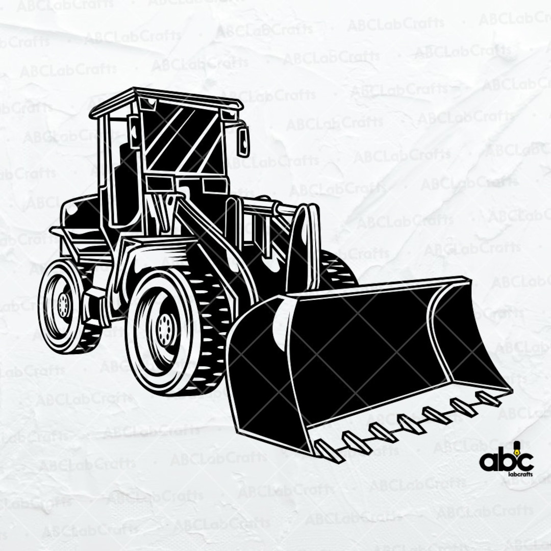 Loader Truck Svg File | Loader Truck Driver Svg | Backhoe Loader Svg ...