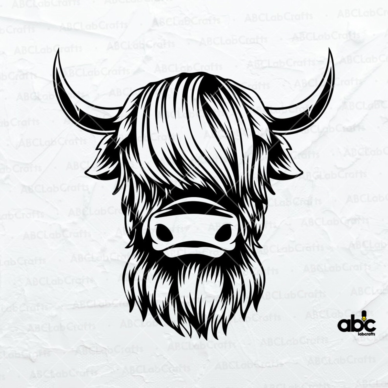 Highland Heifer Svg File | Highland Cow Svg | Scottish Cow Svg | Cute ...