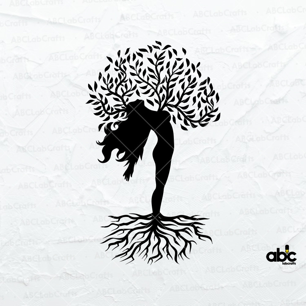 Woman Tree Svg File Women Empowerment Svg Tree With Roots - Etsy Canada