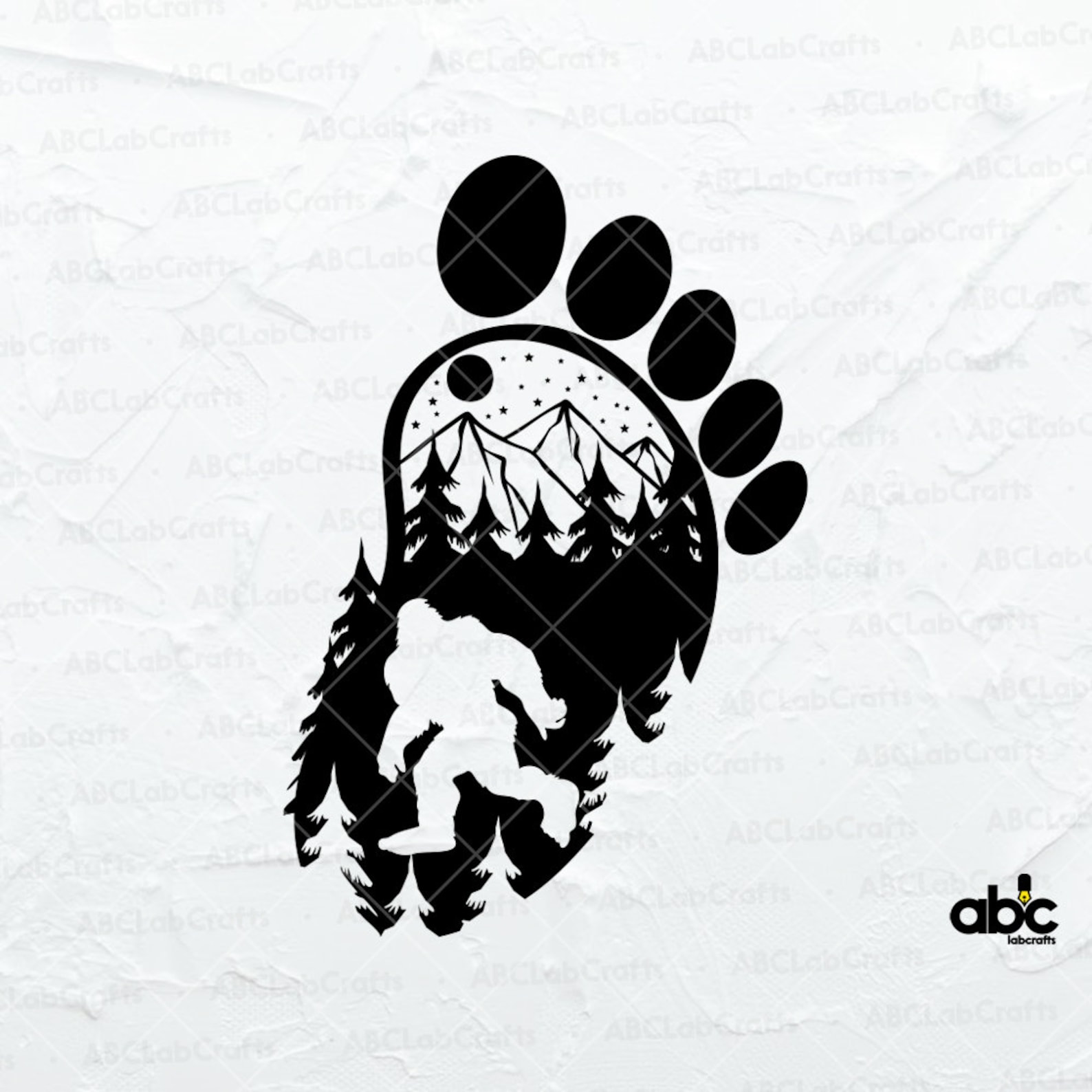 Bigfoot Svg File Big Foot Svg Big Foot Svg Cut Files for - Etsy