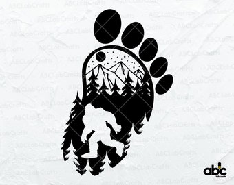 Bigfoot SVG Big Foot SVG Wild Monster Svg Big Foot Svg Cut Files for ...