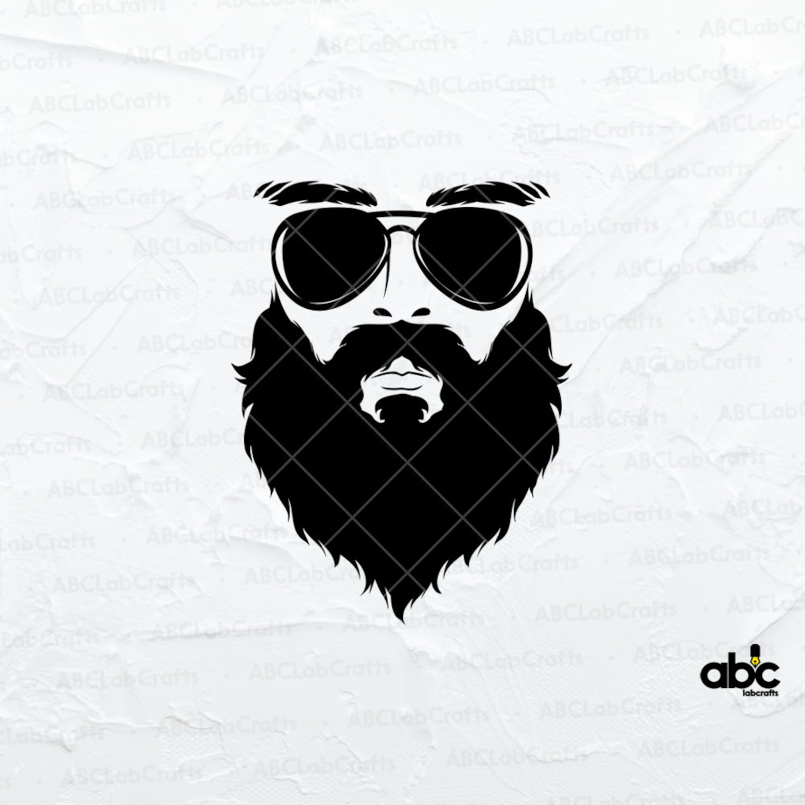 Beard Svg File Bearded Man Svg Aviator Sunglasses Svg Dad Svg Barber ...