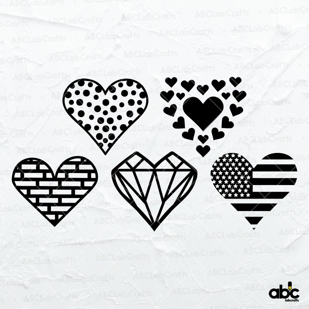 Heart Svg Bundle | Heart Png | Heart Cut Files | Heart Clipart | Love ...