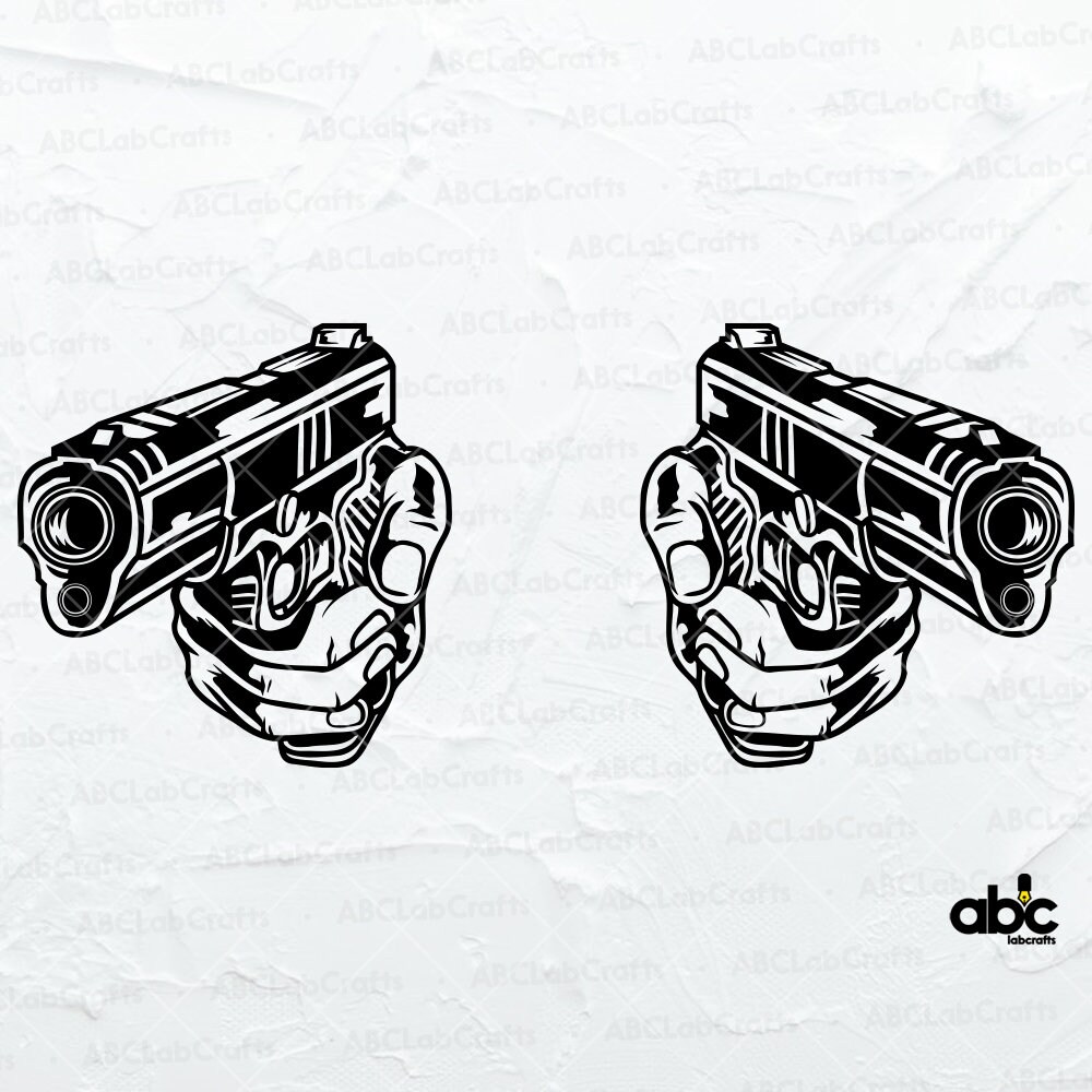Gunpoint Svg File Pistol Svg Handgun Svg Gun Svg - Etsy Ireland