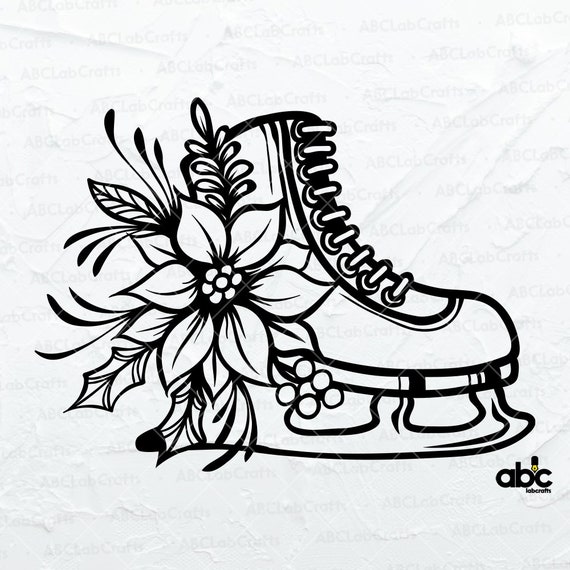 Ice Skates Svg File Winter Svg Winter Sports Svg Ice - Etsy