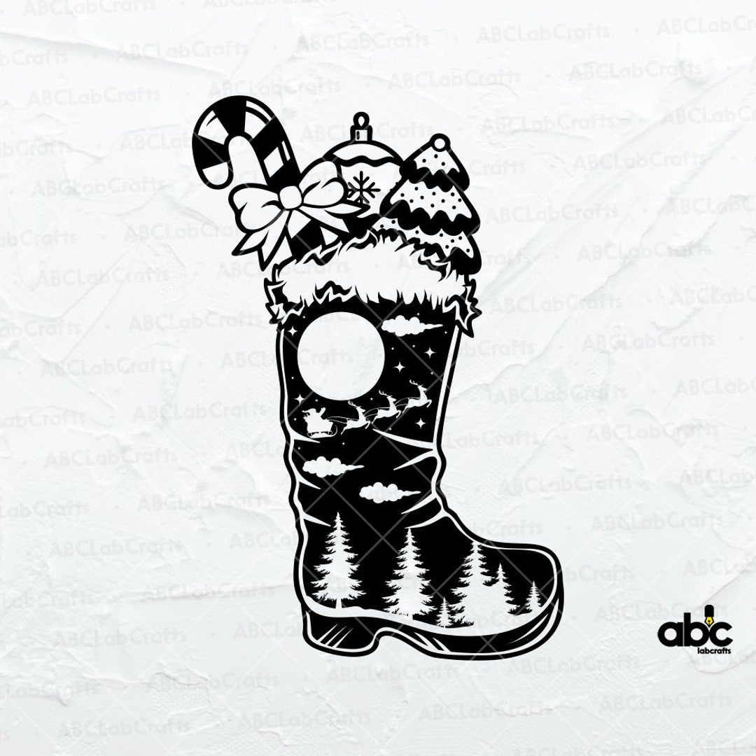 Christmas Stocking Svg File | Xmas Svg | Christmas Socks Svg | Merry ...