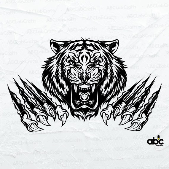 Tiger Scratch Svg File Tiger Png Tiger Animal Svg Tiger - Etsy