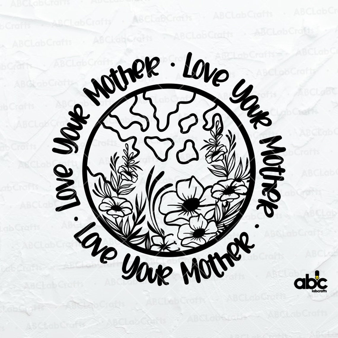 Save Earth Day Svg File Love Earth Leaves Svg Mother - Etsy