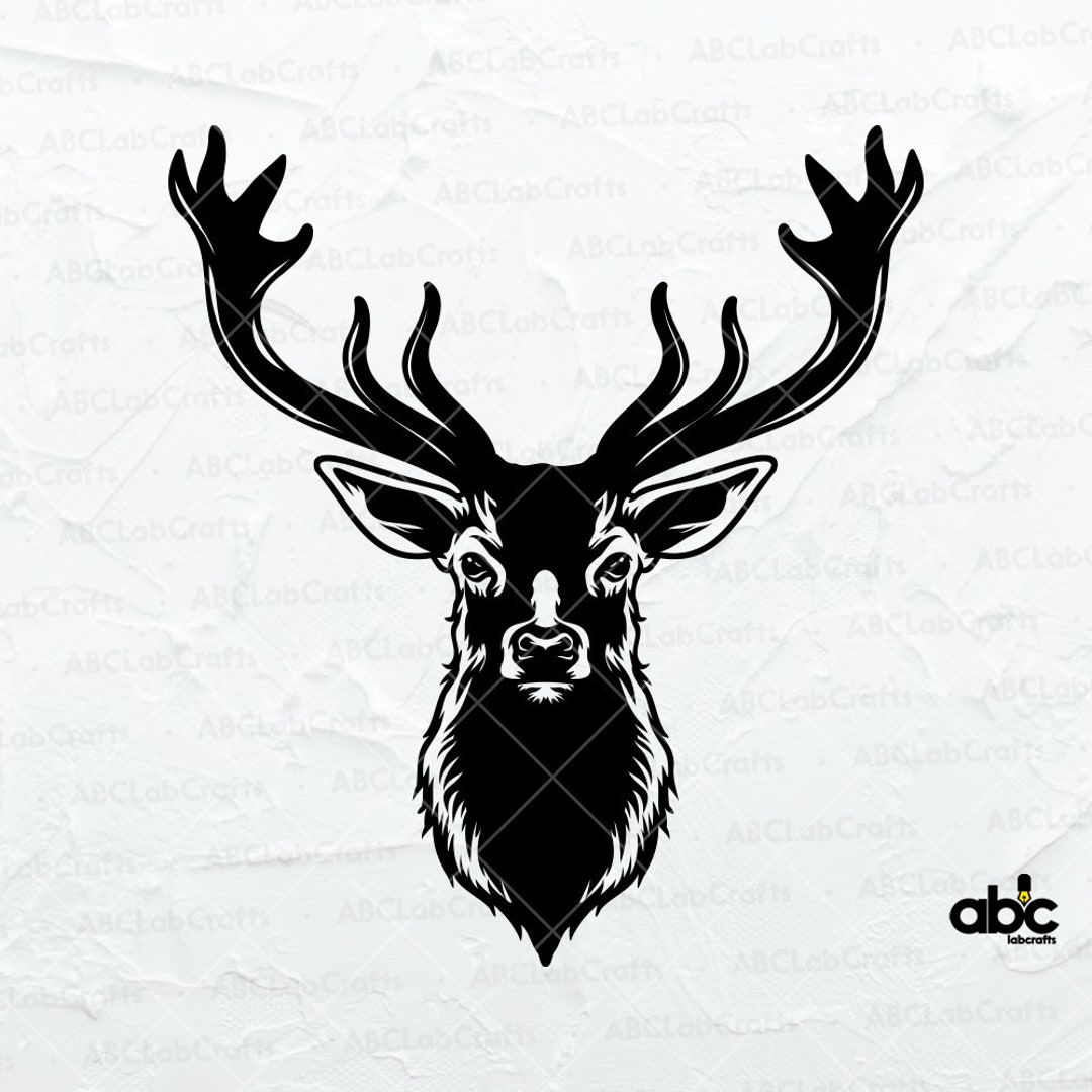 Buck Head Deer Svg Deer Hunting Svg Deer Hunter Svg Etsy